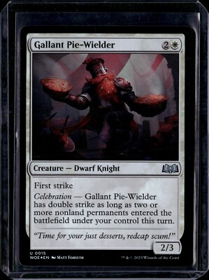 Gallant Pie-Wielder 15 Foil NM-Mint MTG Magic The Gathering | eBay