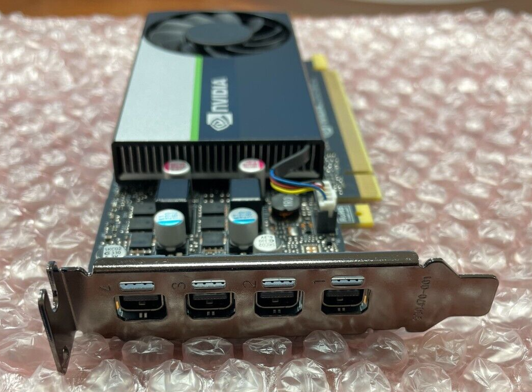 New HP Nvidia T1000 8GB GDDR6 Graphics Video Card 4 x MINI DP ...