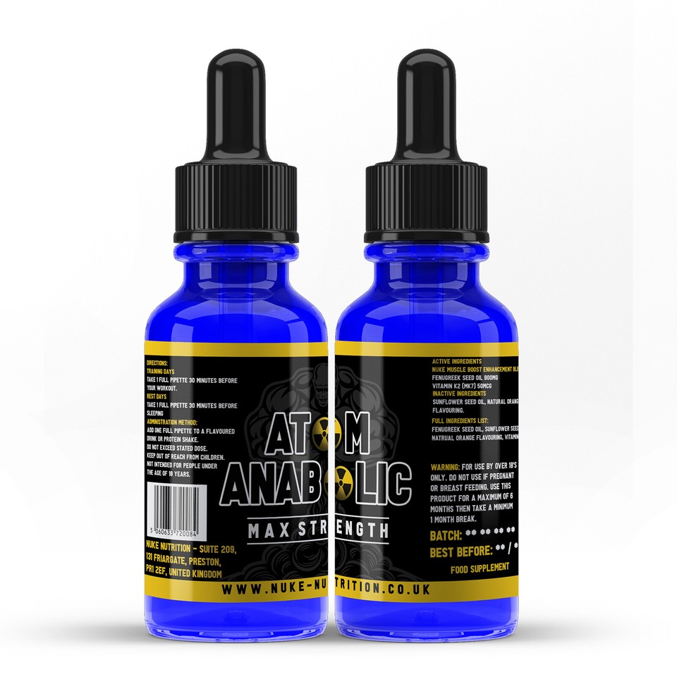 Atom Anabolic Testosterone Booster Strongest for Men Max Strength ...