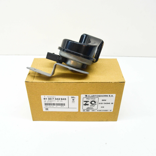 NEW BMW 3 F30 HIGH PITCH HORN FANFARE SIGNAL 61337342945 ORIGINAL | eBay