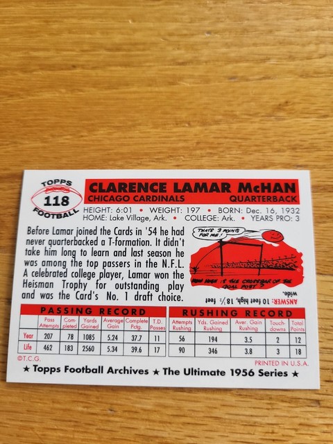 1994 Topps Archives 1956 Series - #118 Lamar McHan for sale online | eBay