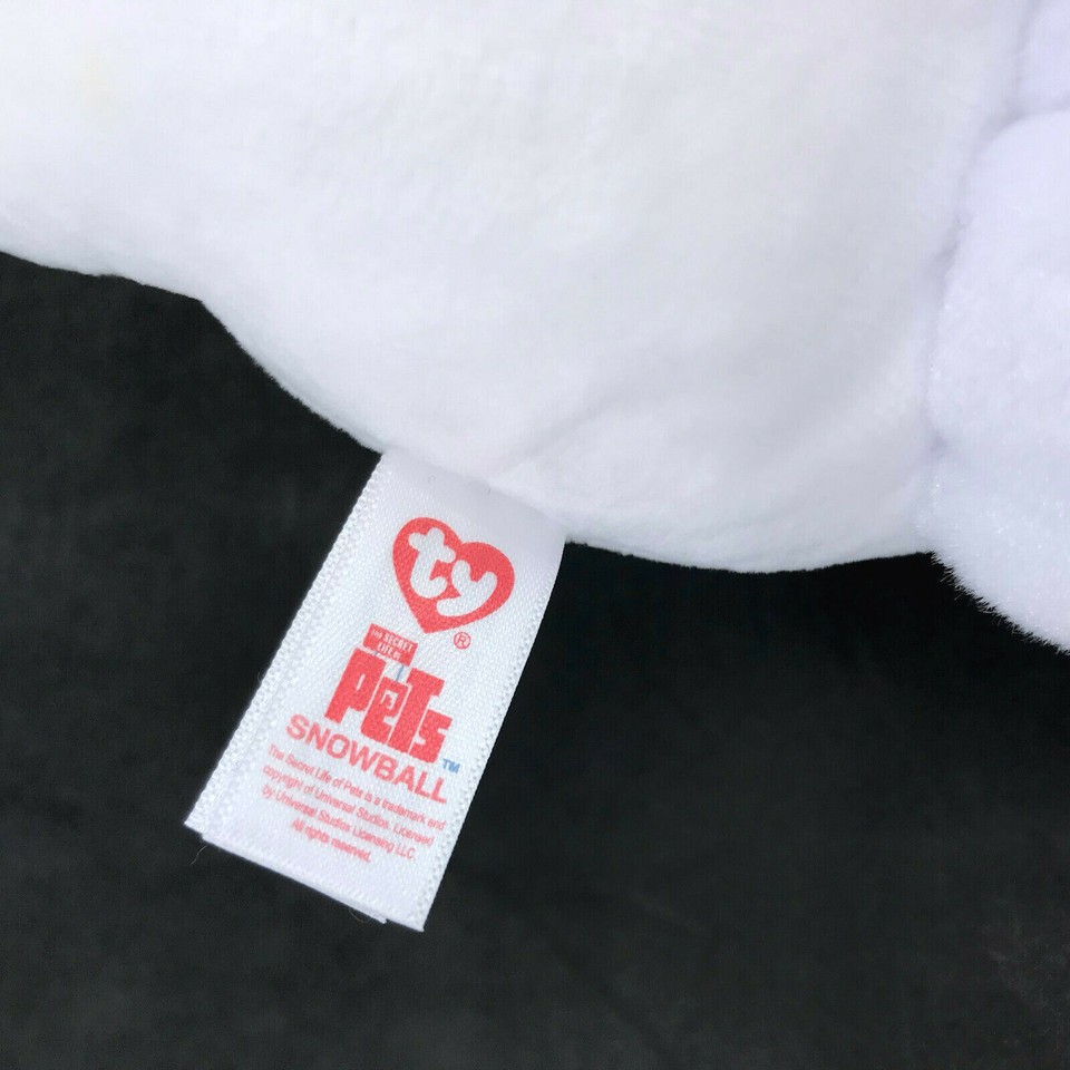 TY Beanie Buddy Snowball Rabbit Plush NEW Secret Life Pets 2016 ...