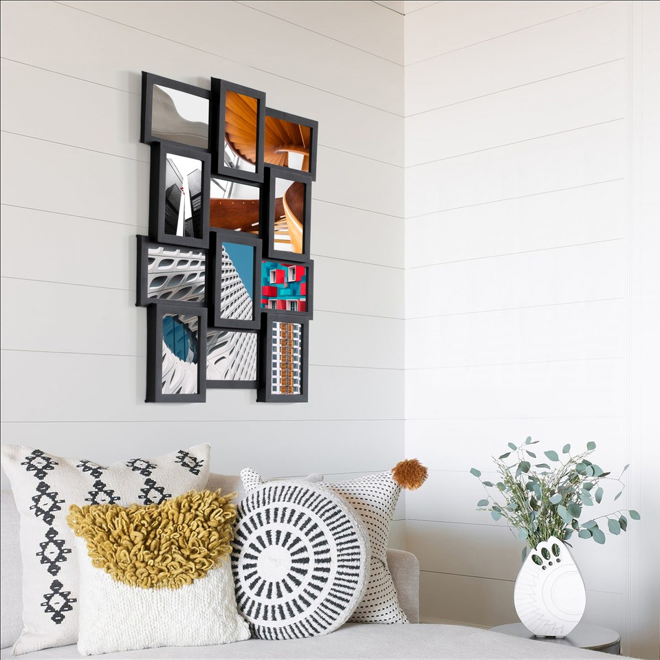 Decorative Modern Wall Mounted Multi Photo Frame Collage Picture Holder ...