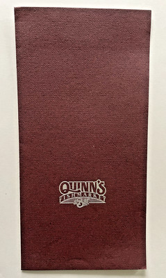 Vintage 80s Quinn's Fish Market & Bar Restaurant Menu Seattle ...