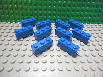Lego 10 Blue 1x3 brick block NEW | eBay