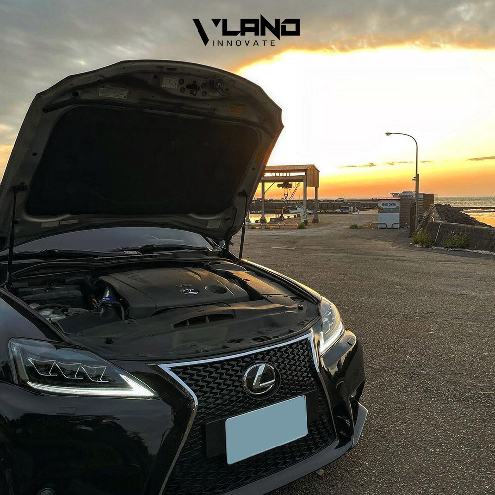 VLAND LED Headlights For 2006-2013 Lexus IS 250 350 ISF LED Projector ...