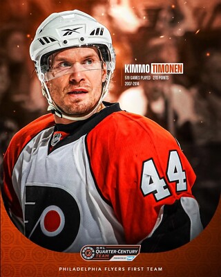 Kimmo Timonen Philadelphia Flyers Quarter Century Team 8x10 NHL Hockey ...