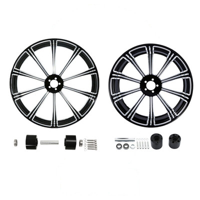 23" Front 18'' Rear Wheel Rim Hub Dual Disc Fit For Harley Electra ...