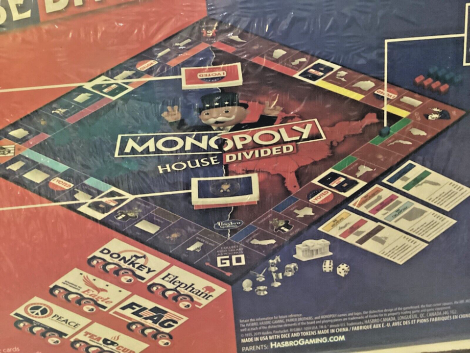 Monopoly House Divided Board Game Political Politics Dem Rep. New ...