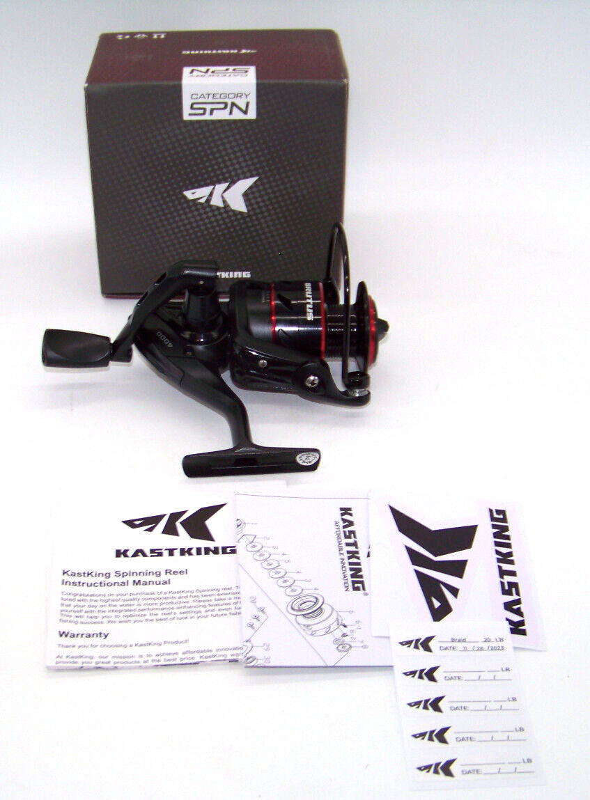 KastKing Brutus Spinning Reel CNC Aluminum Spool, 4+1 Ball Bearings New ...