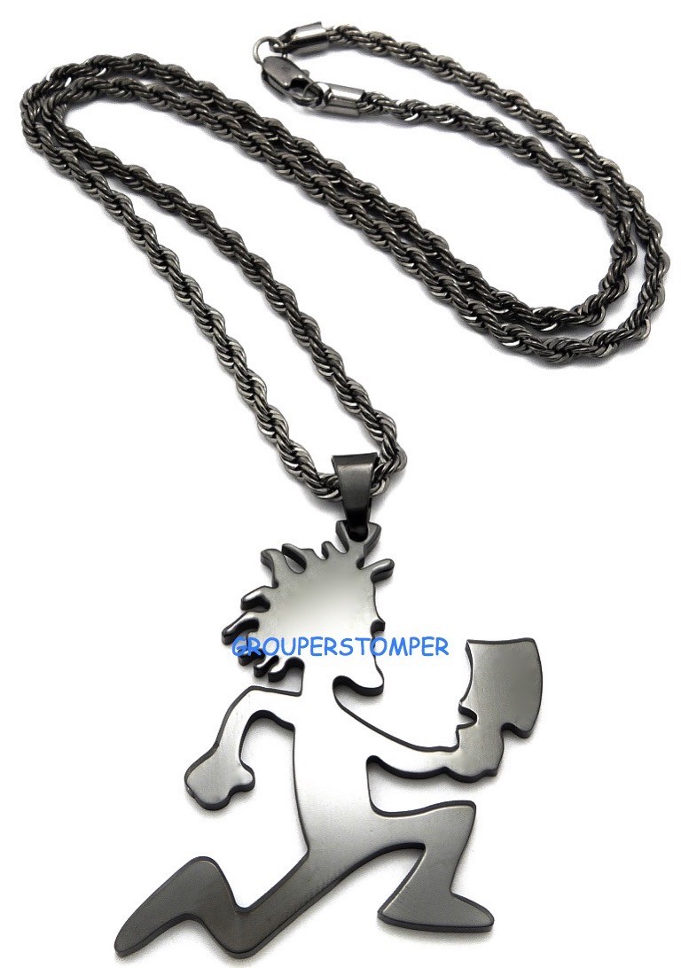 Juggalo Necklace New Pendant with 30 Inch Long Rope Style Chain Insane ...