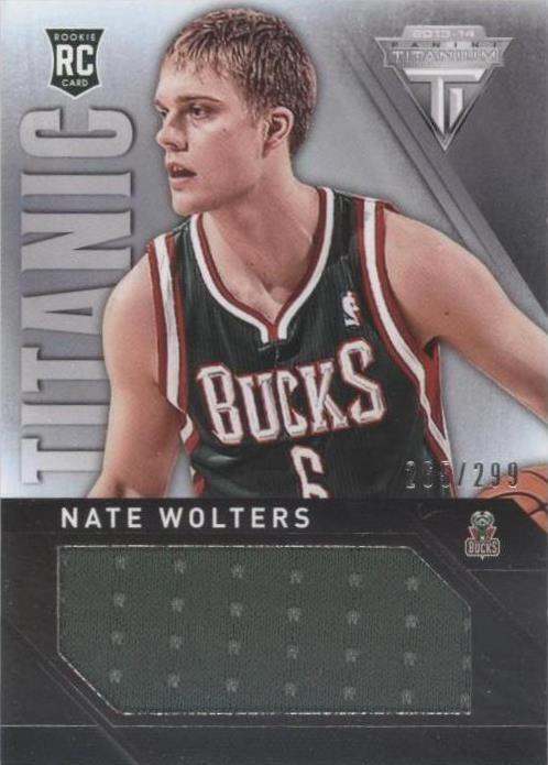 2013-14 Panini Titanium - Titanic Threads Jumbo Nate Wolters #52 /299 ...