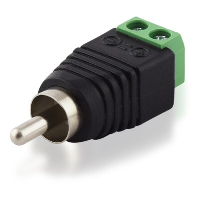 Audio Video Chinch Cinch Cinc Cynch RCA Terminal Stecker schraubbar zum ...