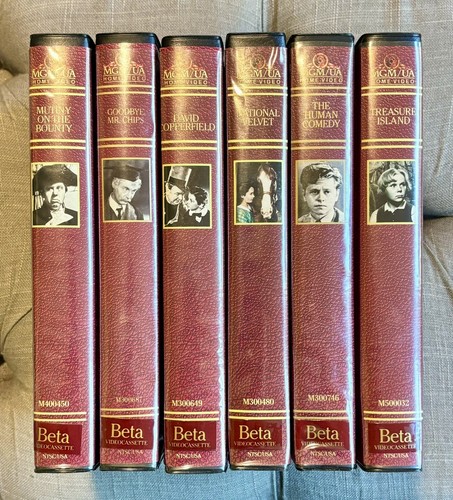 Betamax (Beta) MGM/UA Great Books on Video Collection Lot! 6 Classic ...