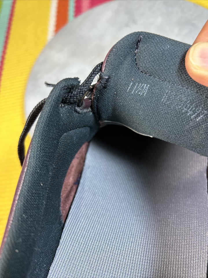 SAS “Time Out” Brown Purple Leather Diabetic Lace-Up Casual Shoes Men’s ...