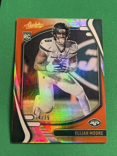 2021 Panini Absolute Spectrum Orange Elijah Moore #114 Rookie RC SP #74 ...