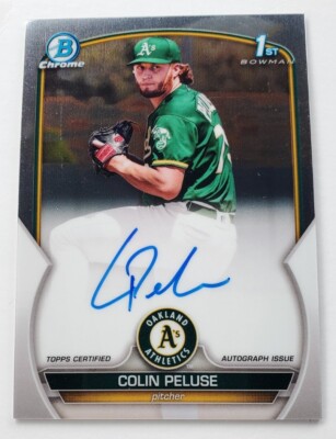2023 Bowman Chrome Colin Peluse Oakland Athletics Autograph CPA-CPE | eBay