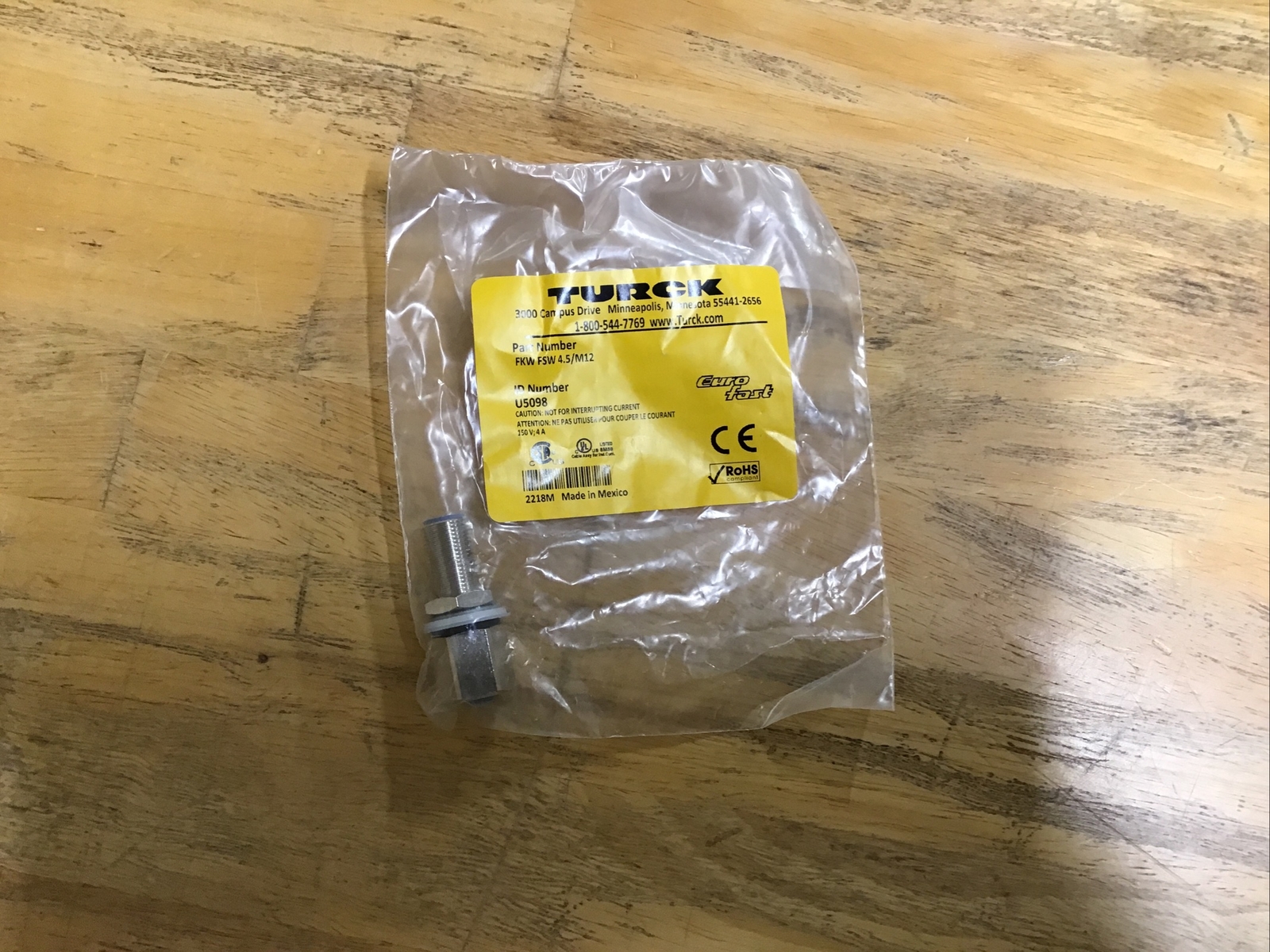 NOS Turck Panel Feed-through Receptacle Id# U5098 for sale online | eBay