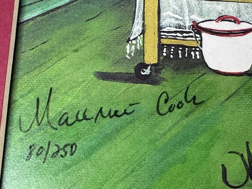 1998 Maurice Cook Litho Print Matthew 6:21 African American LE /250 ...