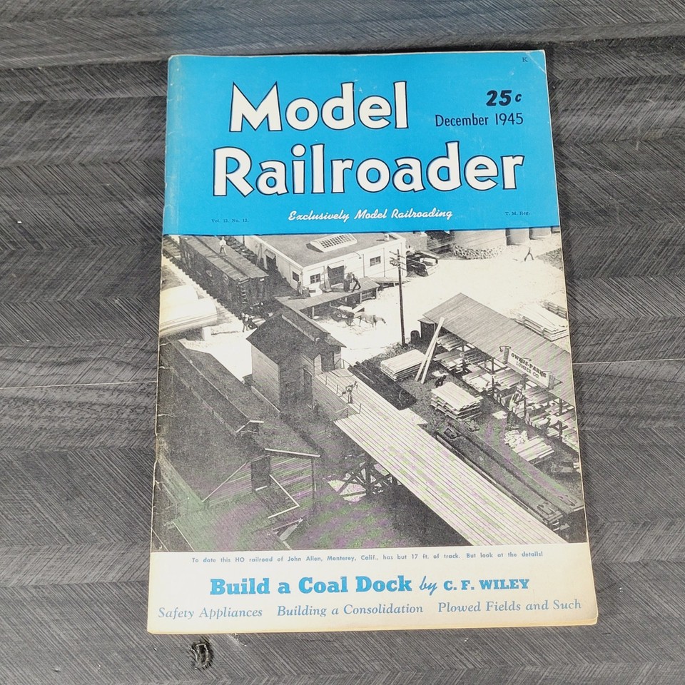 Model Railroader Magazine Lot Of 16 1940's Railroad Model Trains ...