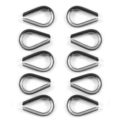 200qty Swage Thimbles for 3.2mm 316 Stainless Steel Marine 7x7 7x19 ...
