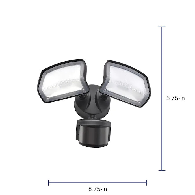 Good Earth Detection Zone Hardwired LED Motion-Activated Flood Light w ...