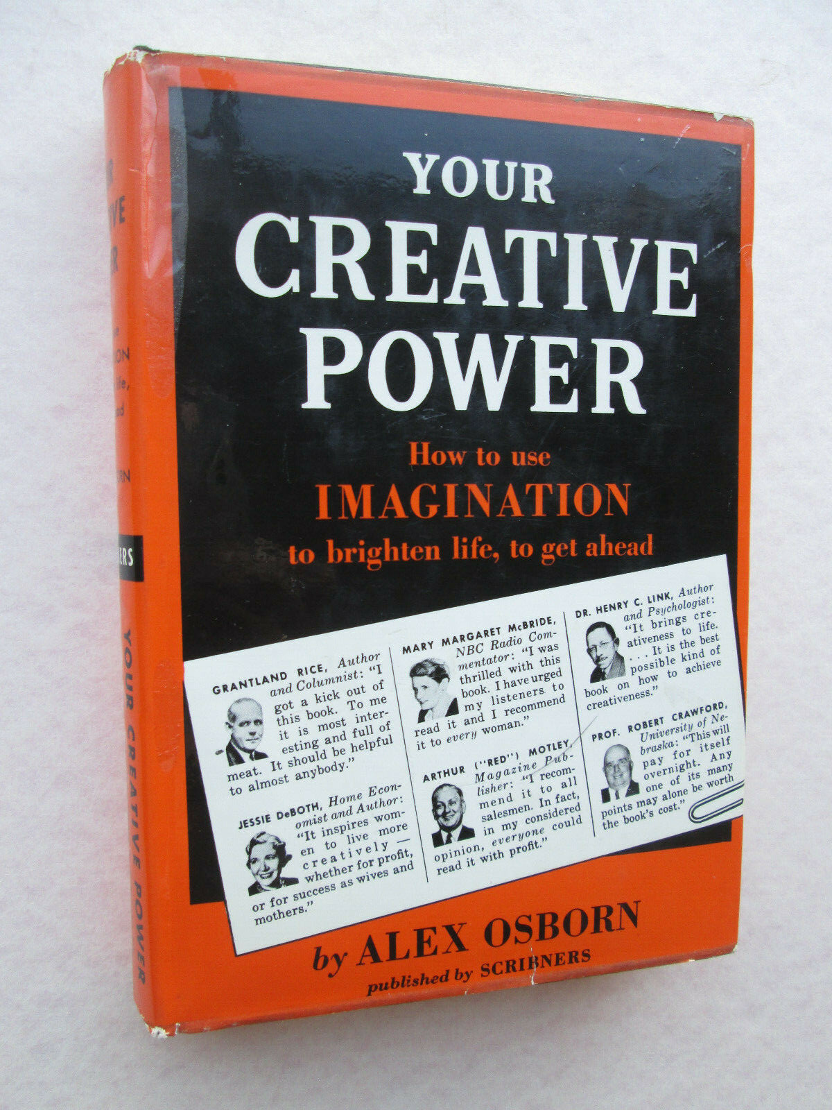 YOUR CREATIVE POWER by Alex Osborn 1960 HC w/ Dust Jacket HOW TO USE ...