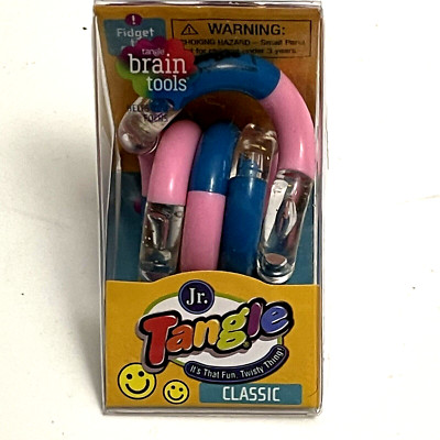 Tangle Jr Classic Sensory Rainbow Fidget Toy Brain Twist Stress Relief ...