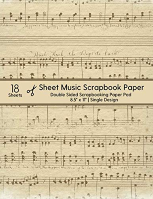 Vintage Music Scrapbook Paper PDF EBOOK Vintage Music Sheet Scrapbook