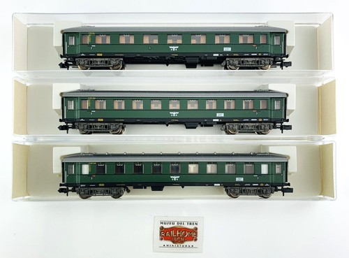 PN58 - FLEISCHMANN N 8131/8132 - LOT 3 VOITURES VOYAGER DR 2ème/3ème CL ...