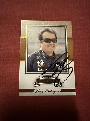 Tony Pedregon Signed Trading Card Nhra Drag Racing Legend Autographed ...