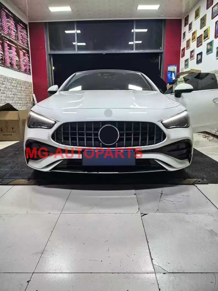 GLOSS BALCK FRONT GRILLE GT STYLE FOR MERCEDES BENZ CLE C236 W236 2024 ...