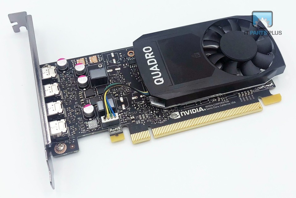NVIDIA Quadro P1000 4GB GDDR5 4 Mini DP Full Height Graphics Card ...