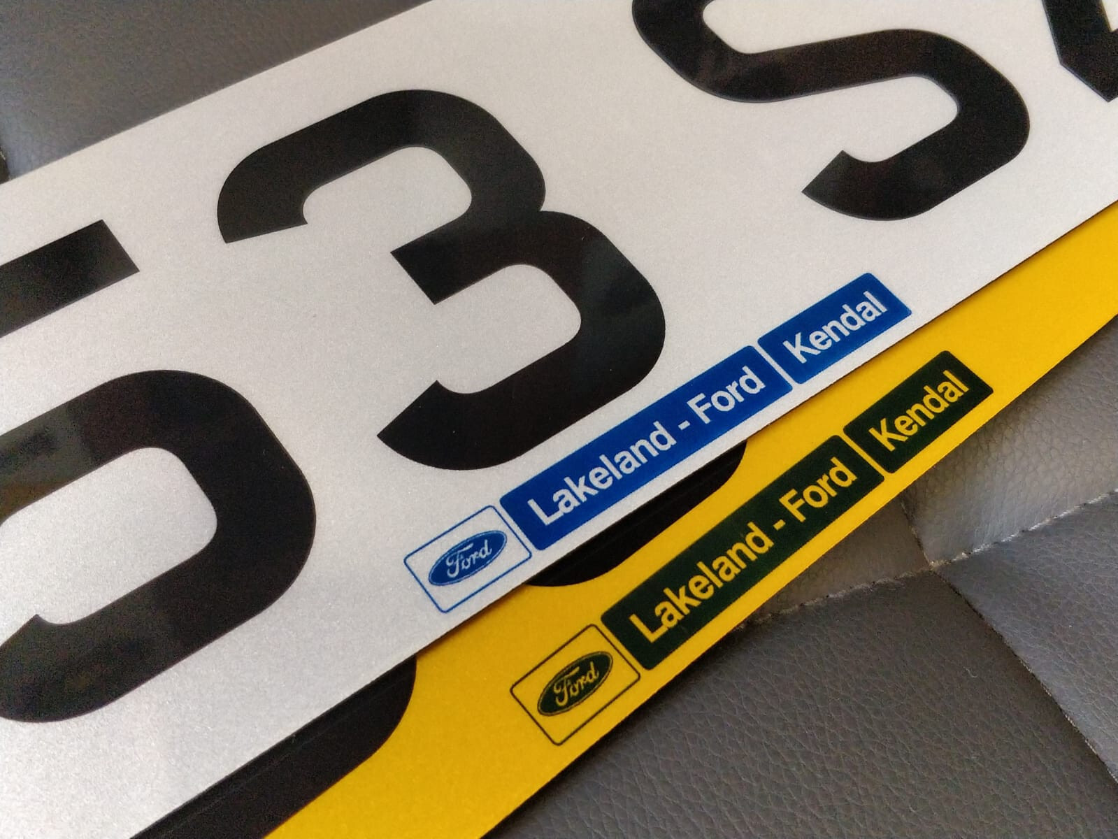 Pair Of Reproduction Retro Dealership Dealer Style Car Number Show ...