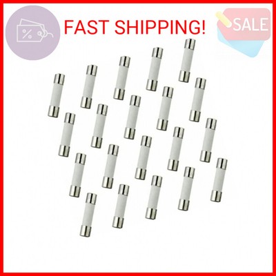 BOJACK T5AH250V 5x20mm 5A 250V Slow-Blow Ceramic Fuses 5 amp 250 Volt 0 ...