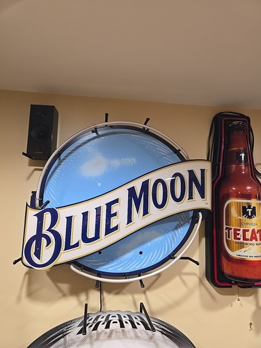 Blue moon neon beer sign | eBay