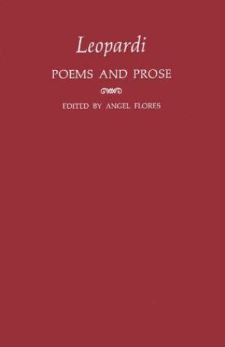 Leopardi : Poems and Prose by Not Available (1987, Hardcover) for sale ...