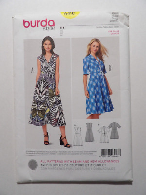 Burda 6497 Misses Sz 8-20 Dress w/ Style Variations Sewing Pattern FF ...