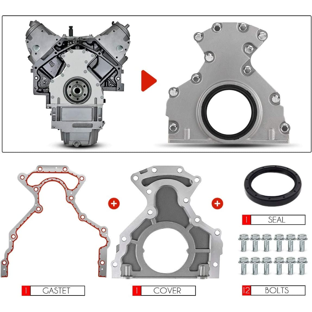 Rear Main Seal Kit for Chevy GMC 4.8 5.3 5.7 6.0 6.2 635-518 12633579 ...