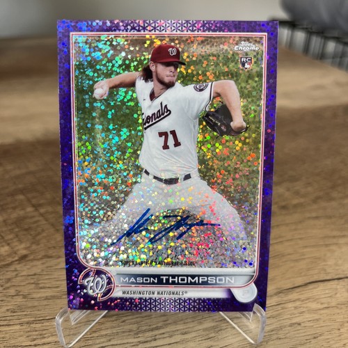 2022 Topps Chrome Purple Speckle Refractor /299 Mason Thompson Rookie ...