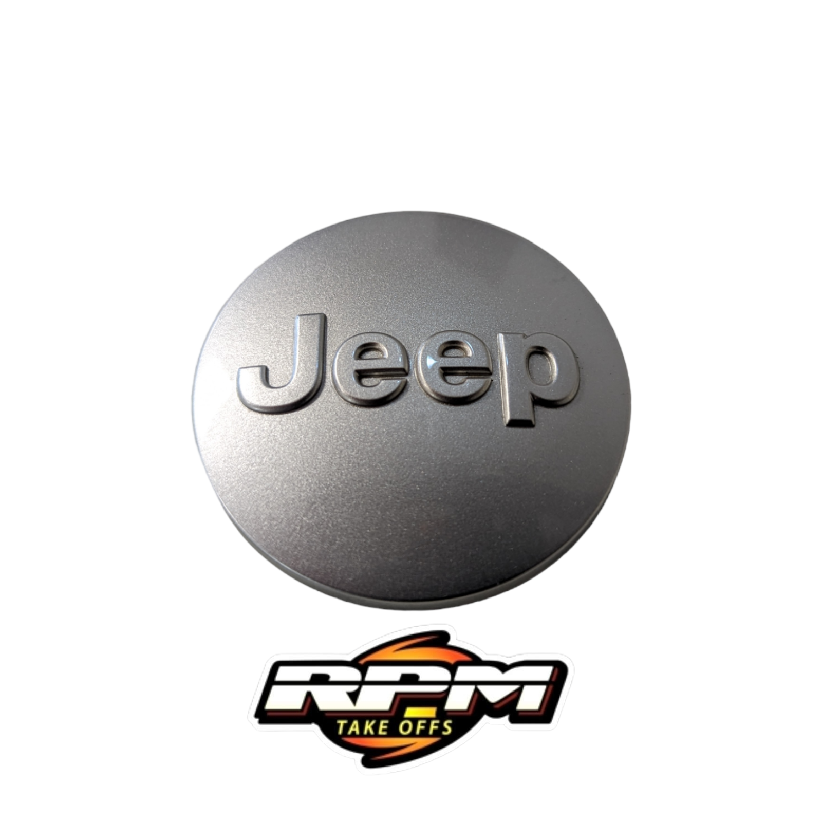 Jeep Set 4 BRIGHT Silver 2.5" Wheel Center Caps Grand Cherokee Wrangler ...