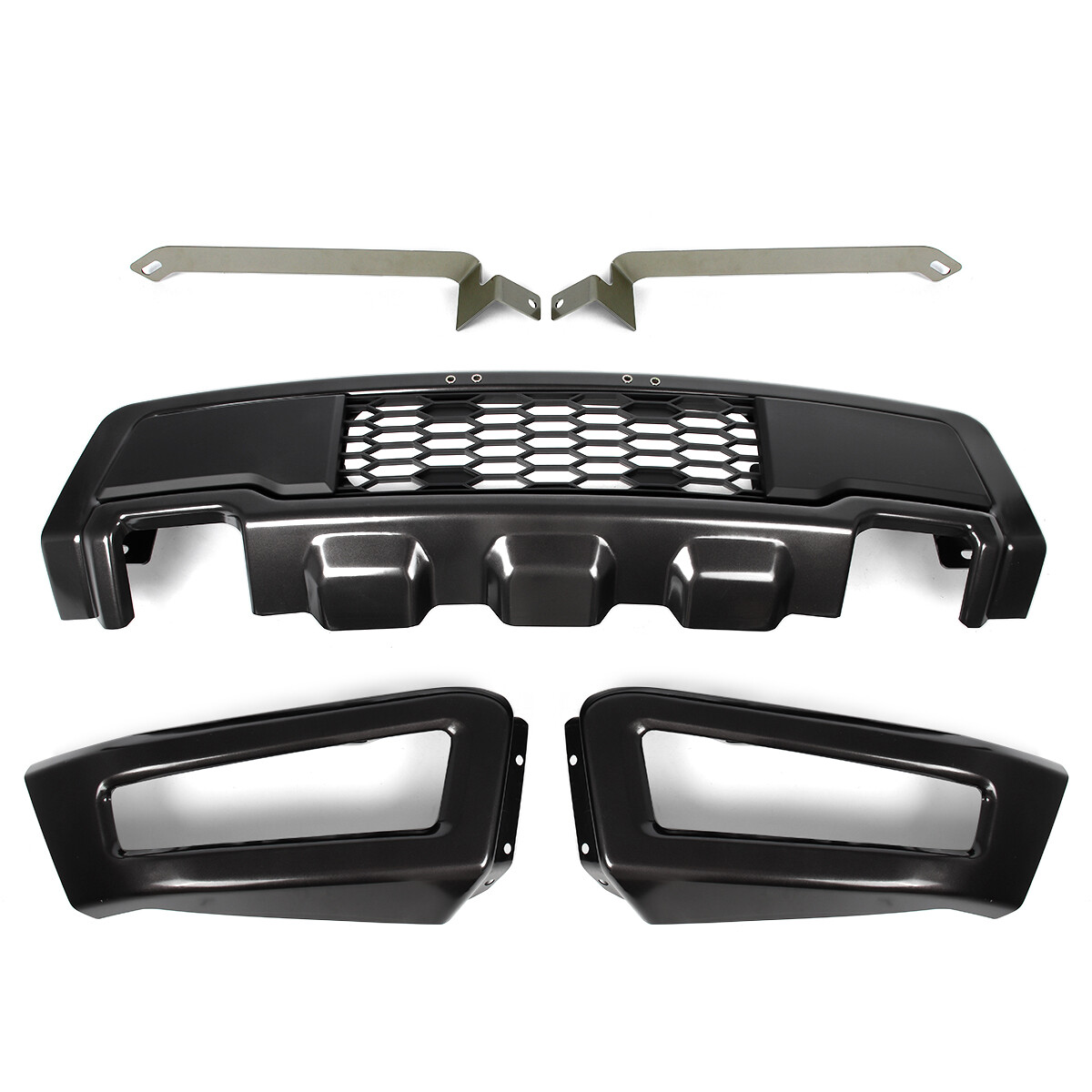 Raptor Style Gray Steel Front Bumper Assembly For 2018 2019 2020 Ford F ...