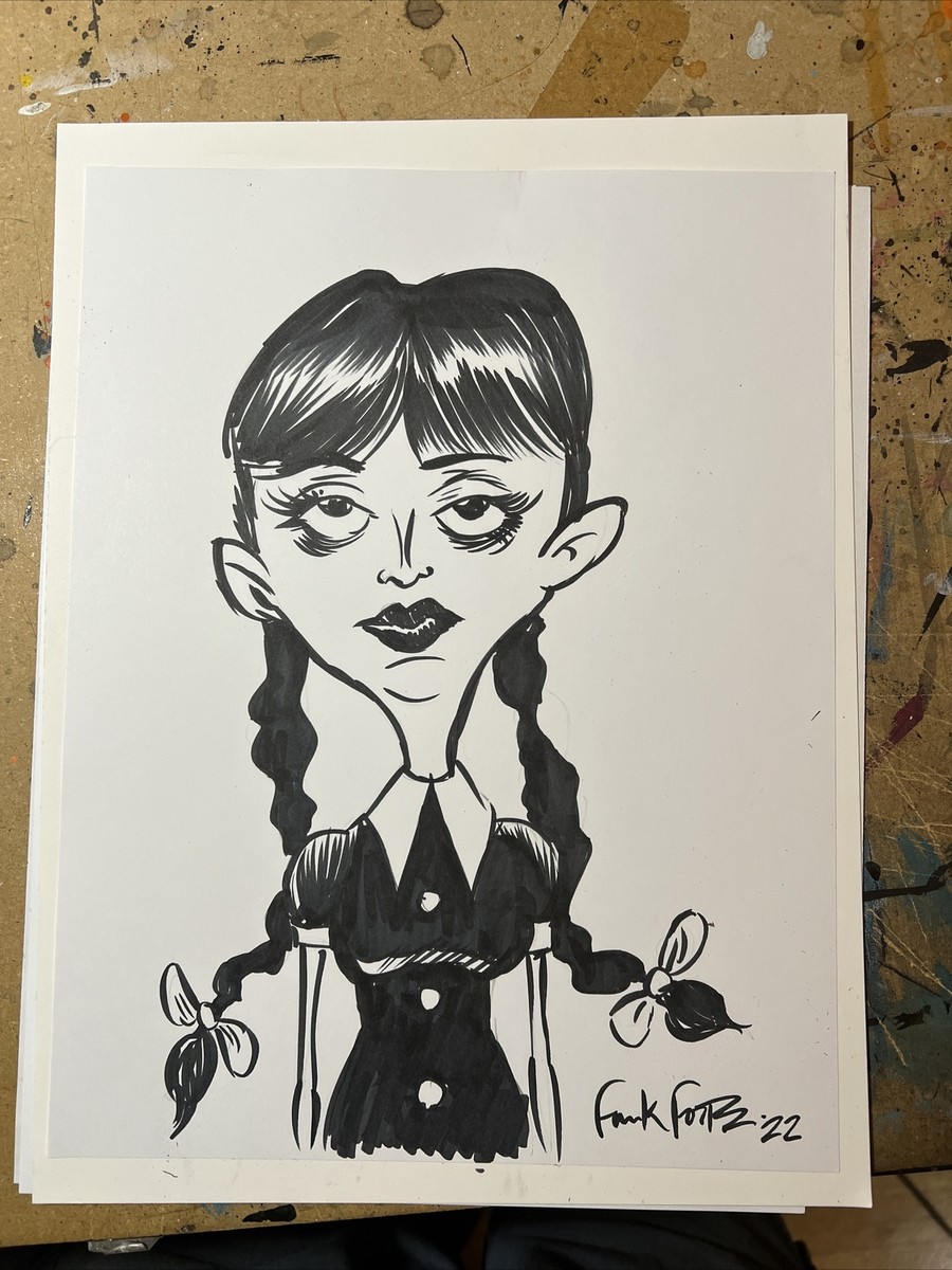 Wednesday Addams Drawing My Own New Animation Style Of Drawing