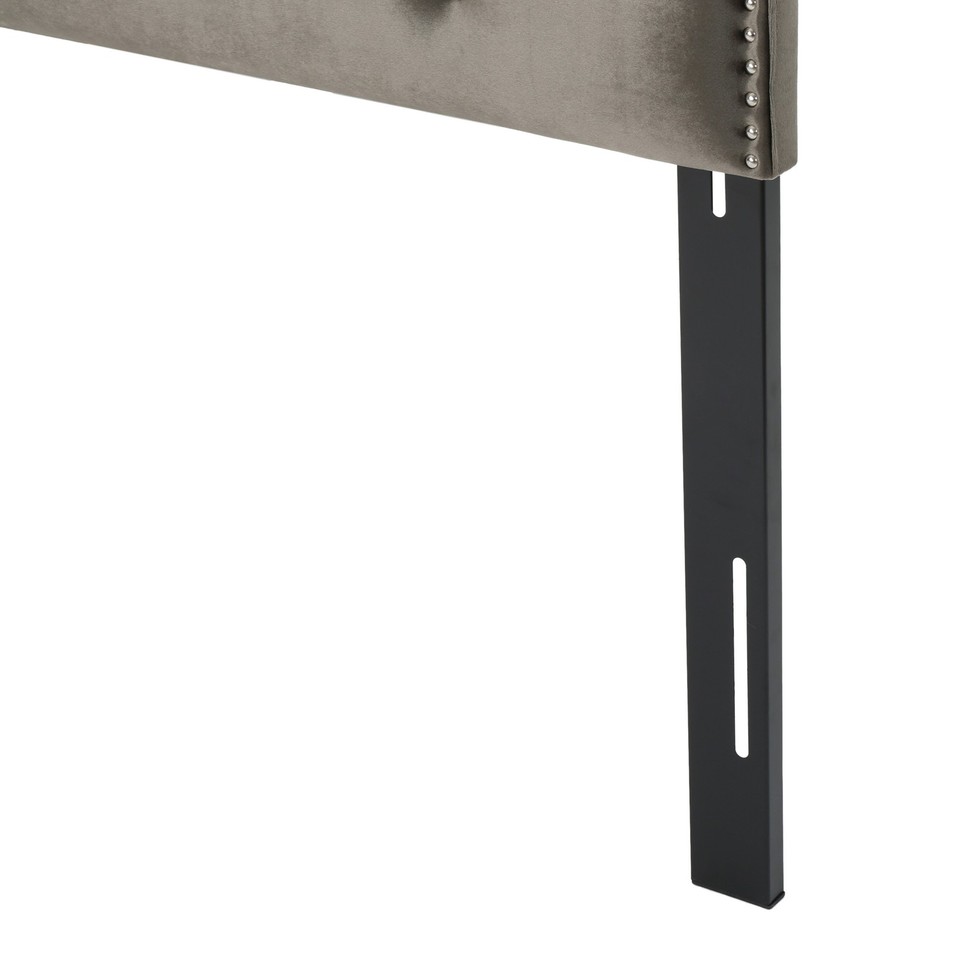 Tufted Upholstered Headboard Queen Size, Solid Wood Head Board with ...