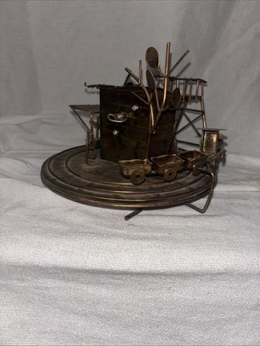 Vintage Train Music Box Made From Tin And Copper | eBay