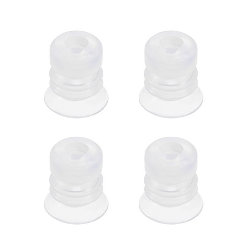 Clear Silicone Waterproof Vacuum Suction Cup 15mmx5mm Bellows Suction ...