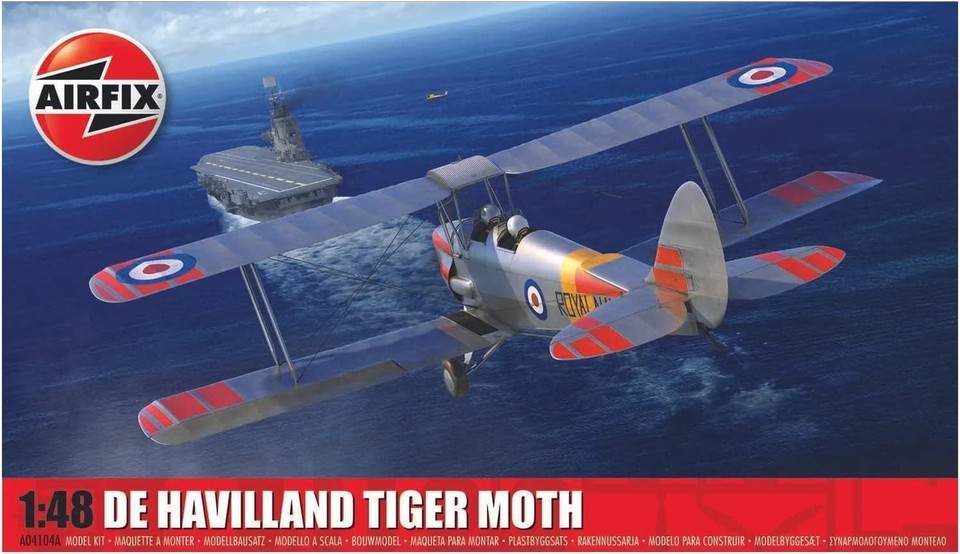 Airfix A04104A De Havilland Tiger Moth Airfix - Aircraft Plastic model ...