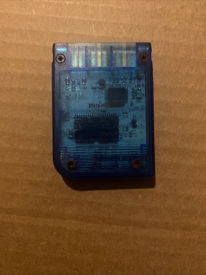 Sony PlayStation 2 OEM 8MB Memory Card Magic Gate PS2 - Clear Blue SCPH ...