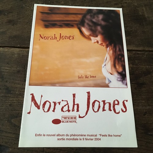 NORAH JONES - FEELS LIKE HOME - FRENCH PRESS/KIT POSTER !!!!!! | eBay