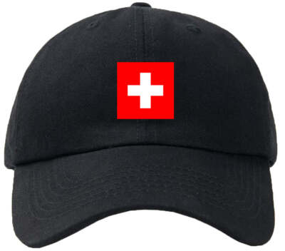 Switzerland Flag Black Baseball Cap Personalization Available | eBay